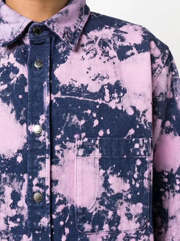 DARKPARK Bleached-effect Long-sleeve Shirt