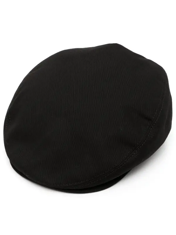 Dolce & Gabbana Logo-plaque Twill Flat Cap - Black