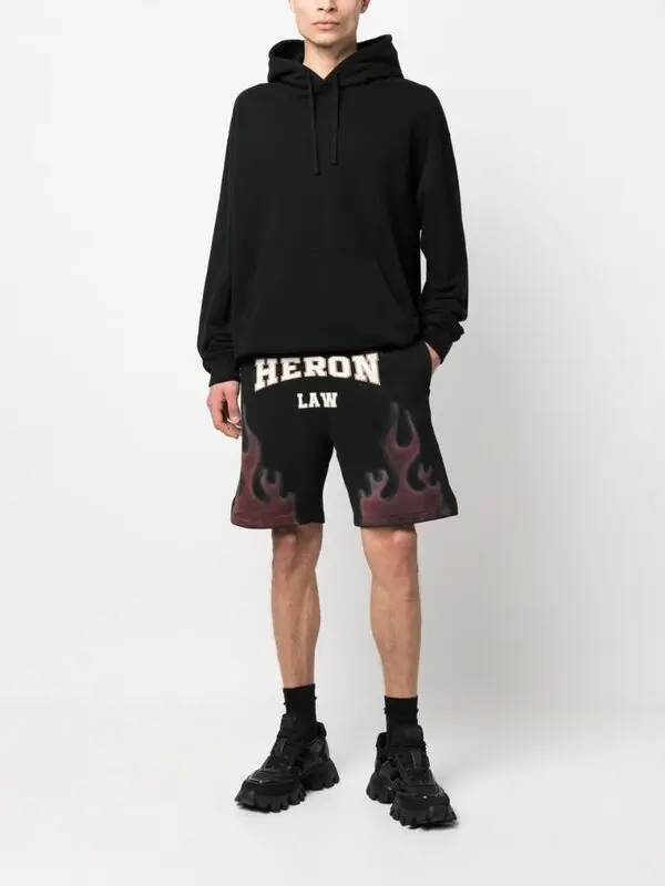 Heron Preston Flame-print Shorts