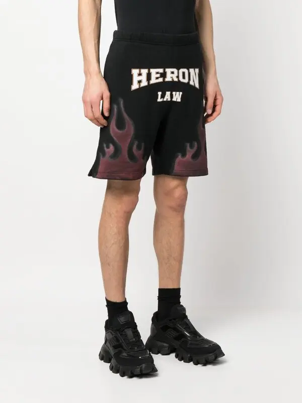 Heron Preston Flame-print Shorts