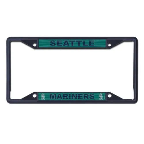 WINCRAFT Seattle Mariners Chrome Color License Plate Frame - Navy