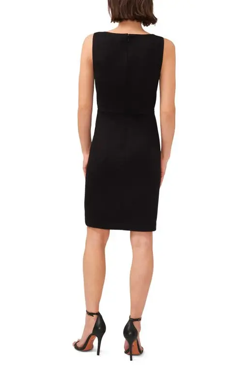 Halogen Sleeveless Sheath Dress - Rich Black