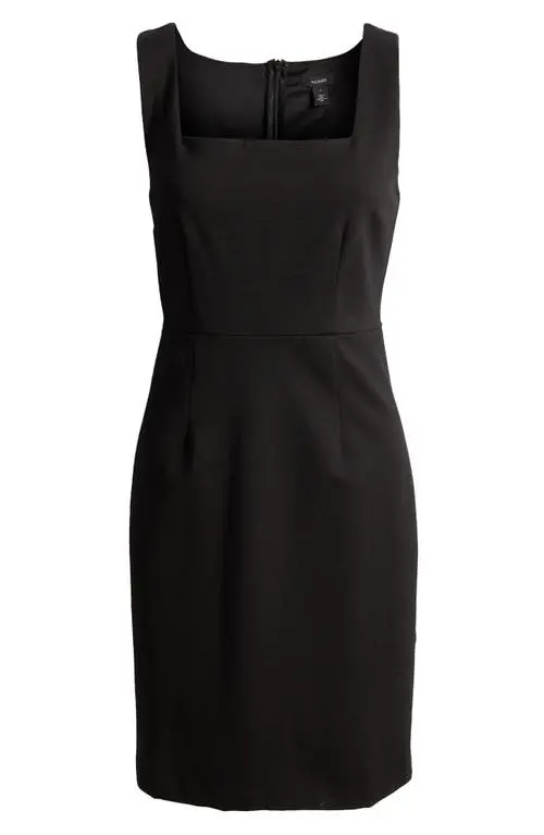 Halogen Sleeveless Sheath Dress - Rich Black