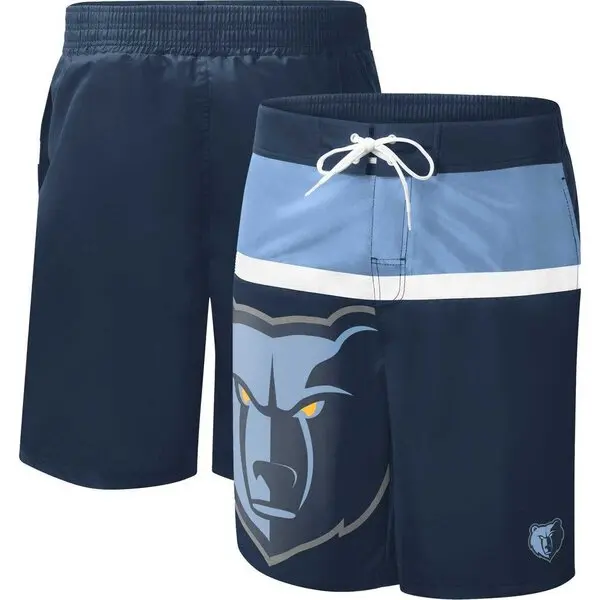 G-III SPORTS BY CARL BANKS Memphis Grizzlies Graphic Board Shorts - Navy