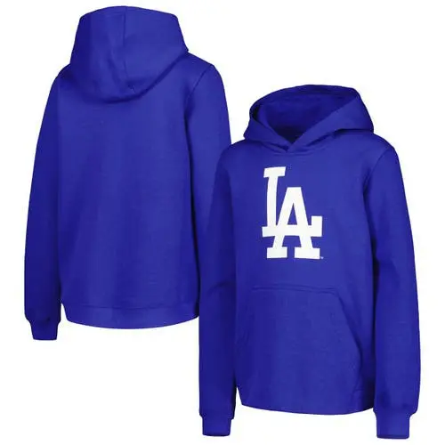 OUTERSTUFF Youth Los Angeles Dodgers Team Logo Pullover Hoodie - Royal