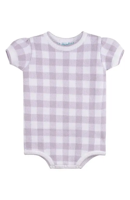 FELTMAN BROTHERS Gingham Cotton Romper - Lilac