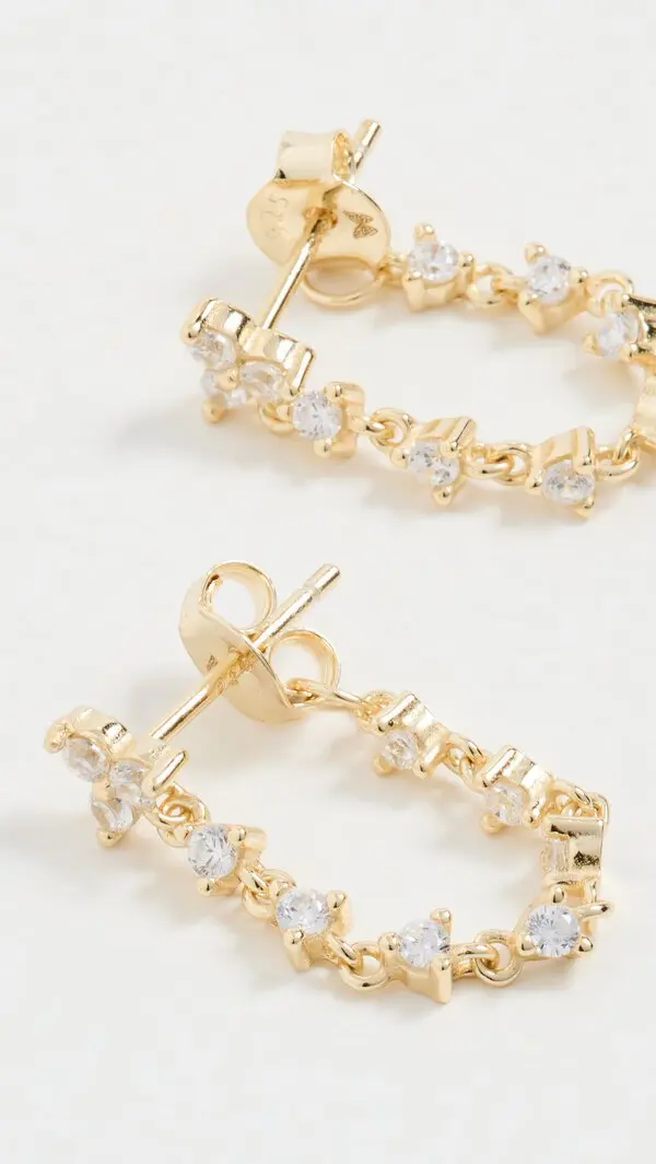 ADINA EDEN Trio Cluster Drop Earrings