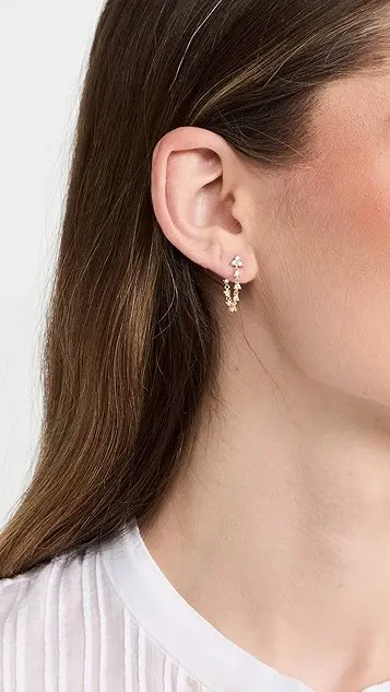 ADINA EDEN Trio Cluster Drop Earrings