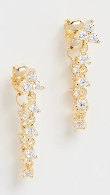 ADINA EDEN Trio Cluster Drop Earrings