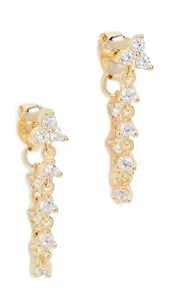 ADINA EDEN Trio Cluster Drop Earrings