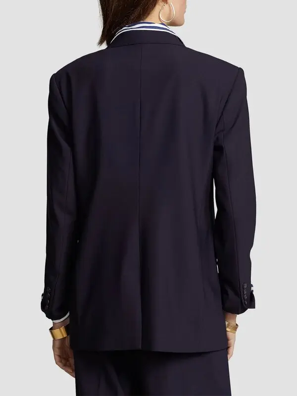 Polo Ralph Lauren Wool Blend Blazer - Navy