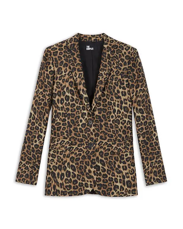The Kooples Twill Print Blazer