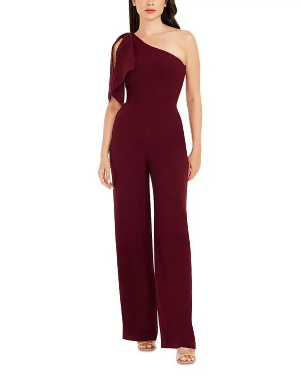 Dress The Population Tiffany Jumpsuit - Burgundy