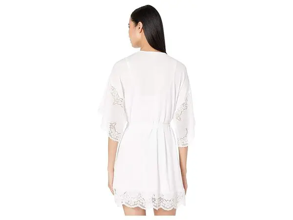 Eberjey Beatrix The Full Lace Robe Robe - White