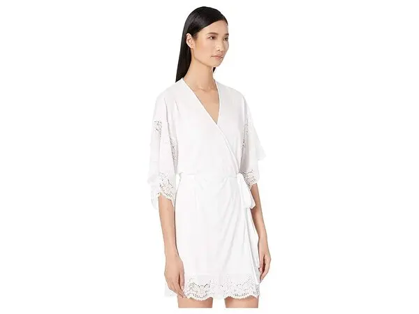 Eberjey Beatrix The Full Lace Robe Robe - White