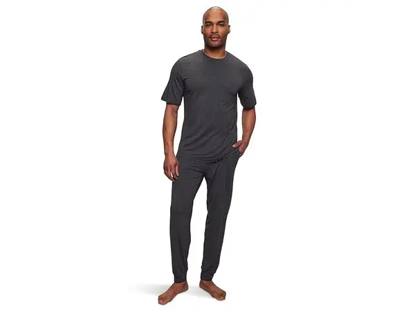 Eberjey Henry Modal Short Sleeve Pant Pj Set - Black