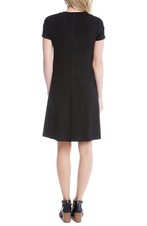 Karen Kane Quinn Pocket Shift Dress - Black