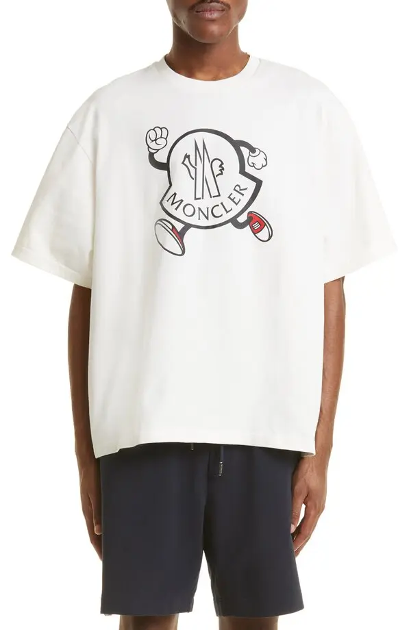 Moncler Running Logo Graphic Tee