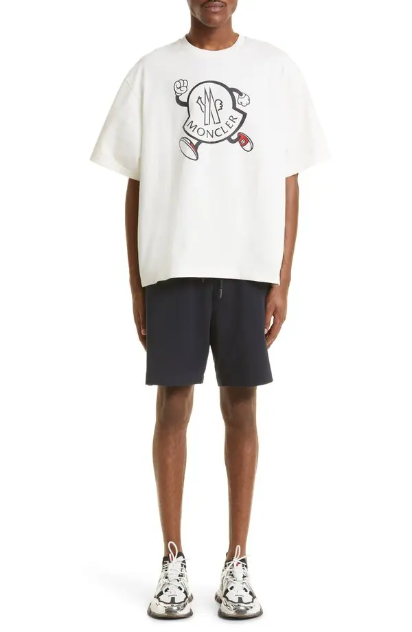 Moncler Running Logo Graphic Tee