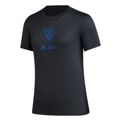 Adidas San Jose Earthquakes Aeroready Club Icon T-shirt - Black