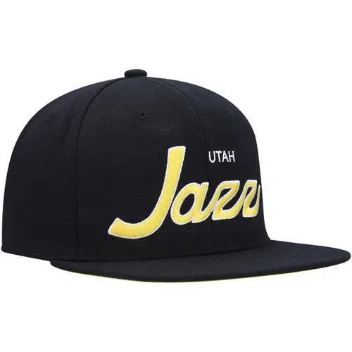 Mitchell & Ness Utah Jazz Hardwood Classics Script 2.0 Snapback Hat