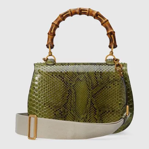 Gucci Bamboo 1947 Medium Python Bag