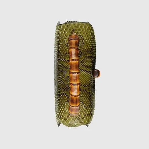 Gucci Bamboo 1947 Medium Python Bag