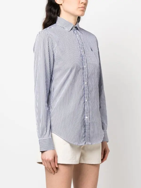 Polo Ralph Lauren Striped Cotton Shirt - Blue