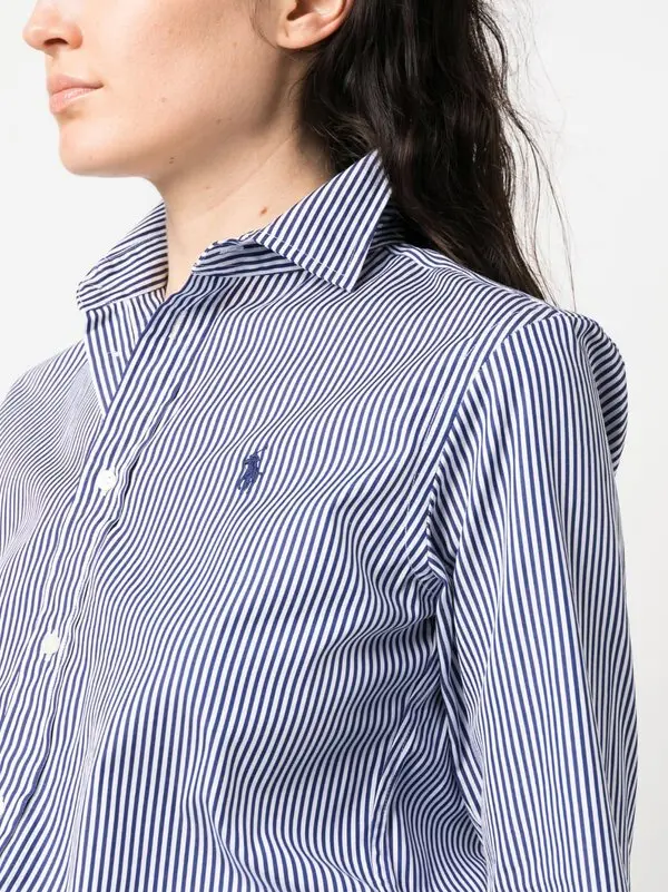 Polo Ralph Lauren Striped Cotton Shirt - Blue
