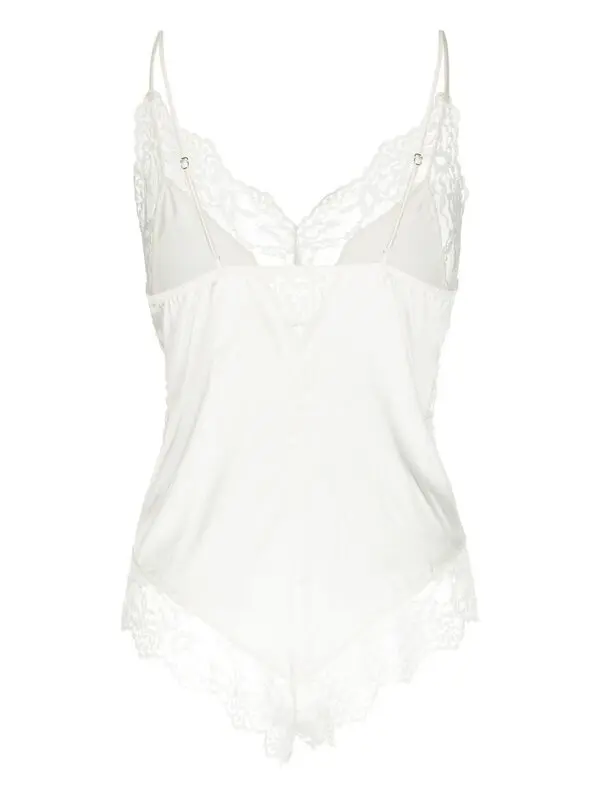 FLEUR DU MAL Venus Lace Teddy - White