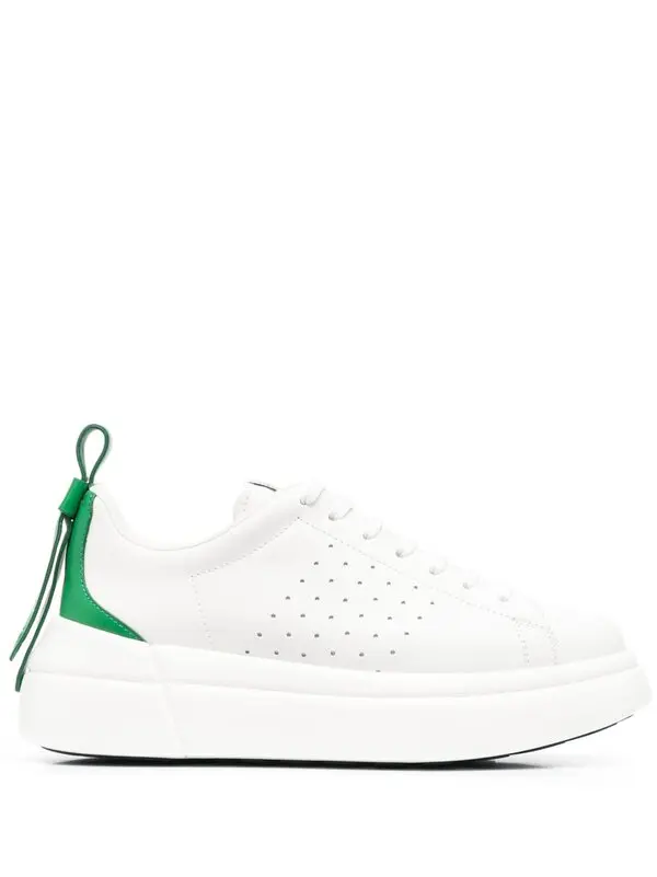 Red Valentino Bow-detail Leather Sneakers