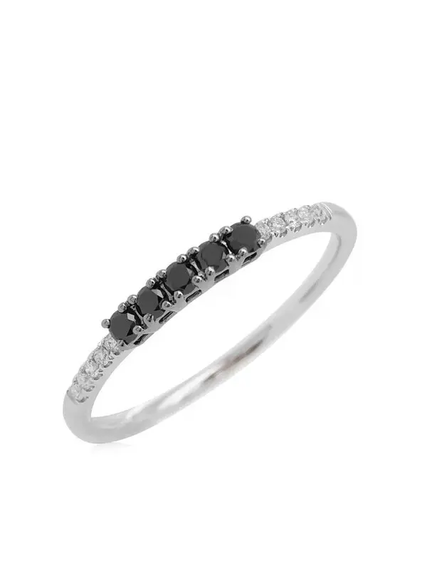 HYT JEWELRY Diamond-embellished 18k White Gold Ring - Silver