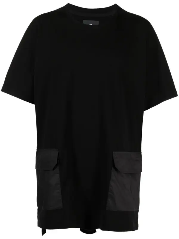 Y3 Logo-patch Short-sleeve T-shirt - Black