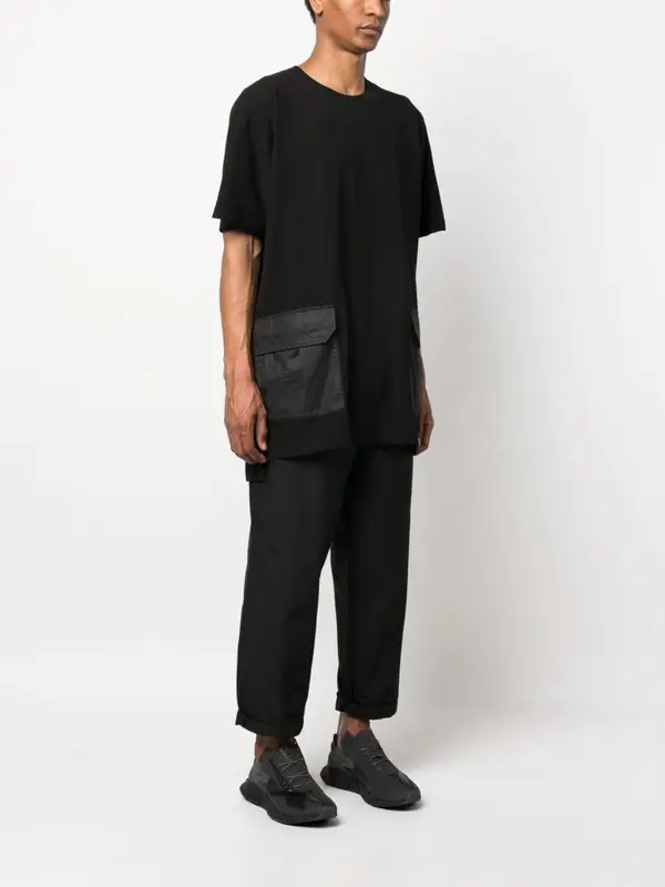 Y3 Logo-patch Short-sleeve T-shirt - Black