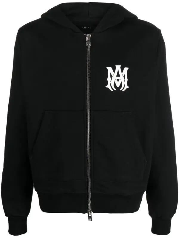 Amiri Logo-print Zip-up Hoodie