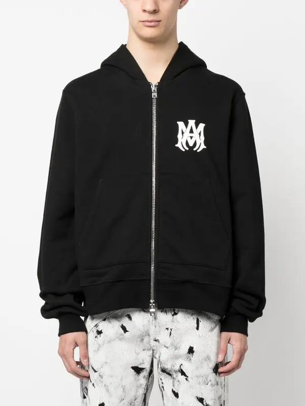 Amiri Logo-print Zip-up Hoodie