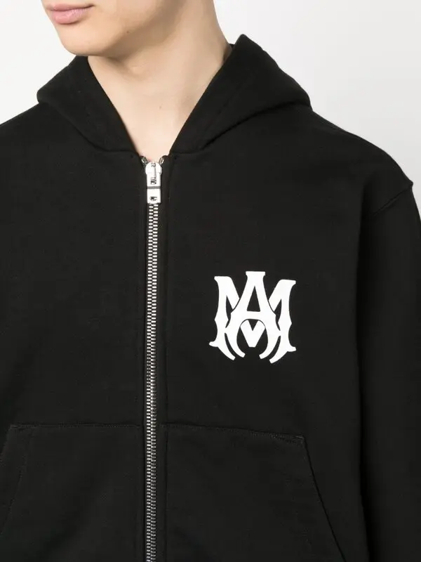 Amiri Logo-print Zip-up Hoodie