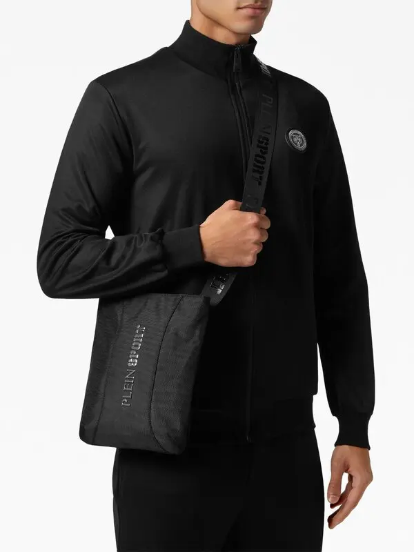 PLEIN SPORT Embossed Logo Shoulder Bag