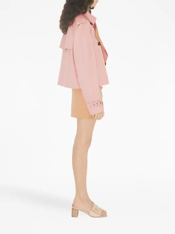 Burberry Cotton Mini Skirt - Neutrals