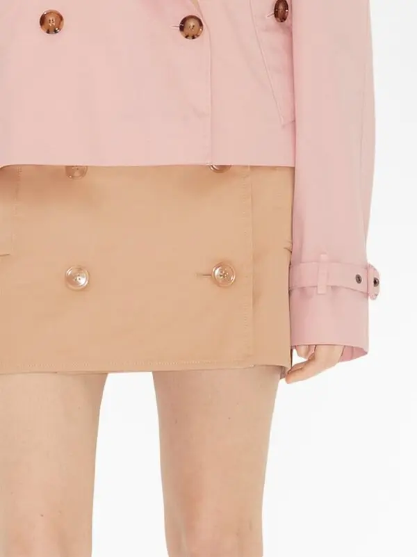 Burberry Cotton Mini Skirt - Neutrals