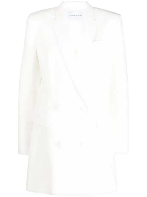 Prabal Gurung Double-breasted Fitted Blazer - White