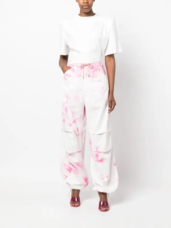 DARKPARK Tie-dye Cargo Trousers - Pink