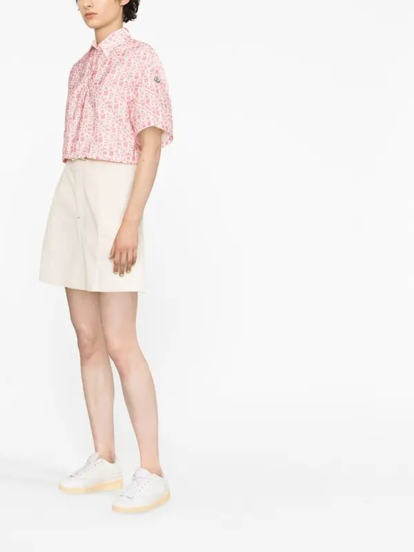 Moncler Logo-print Cropped Shirt