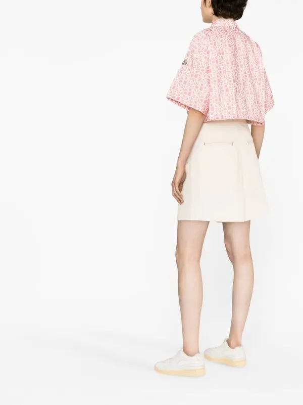Moncler Logo-print Cropped Shirt