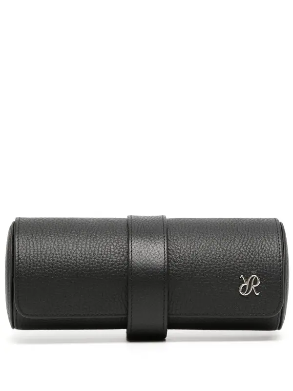 RAPPORT LONDON Berkely Leather 3-watch Roll - Black