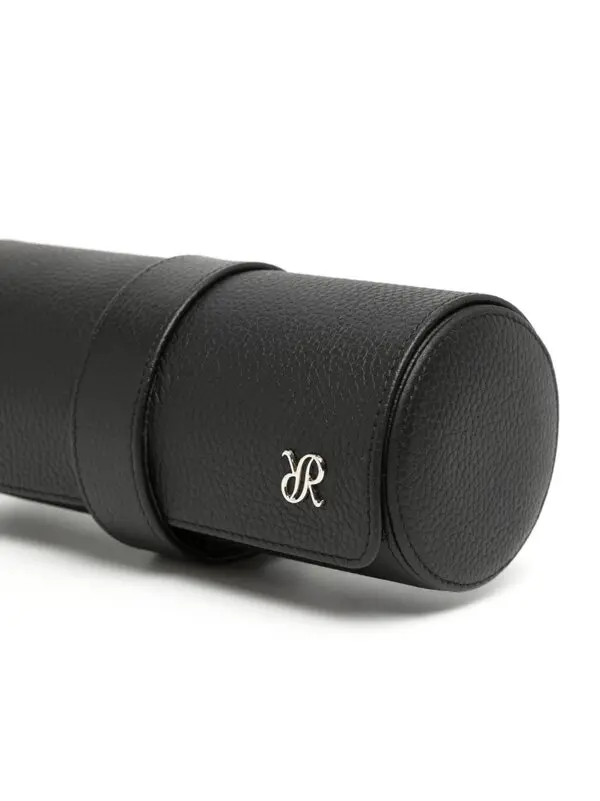 RAPPORT LONDON Berkely Leather 3-watch Roll - Black