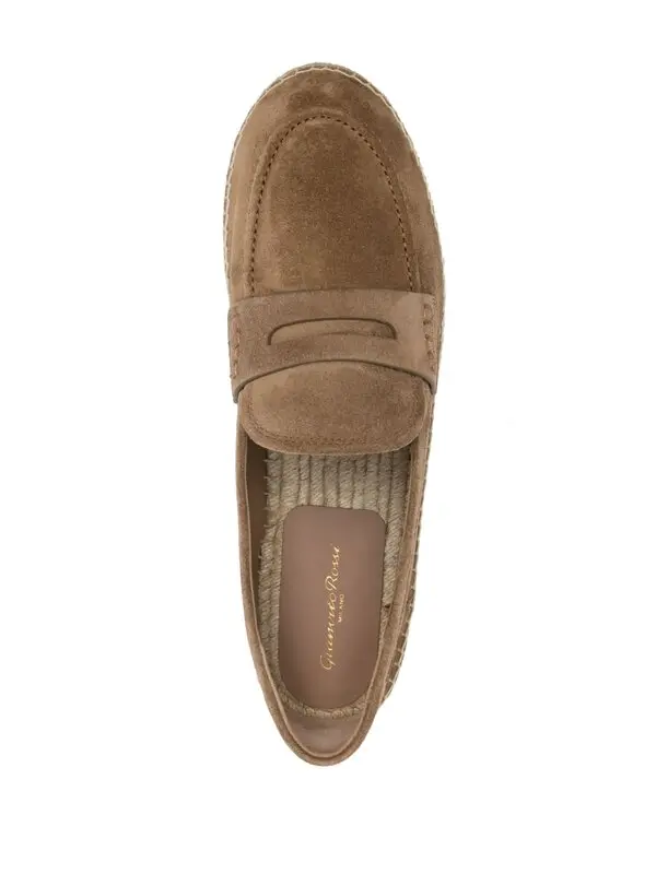 GIANVITO ROSSI Round-toe Espadrilles - Brown