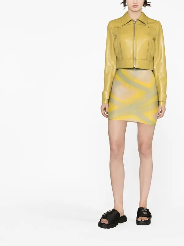 Rick Owens High-waisted Graphic-print Skirt