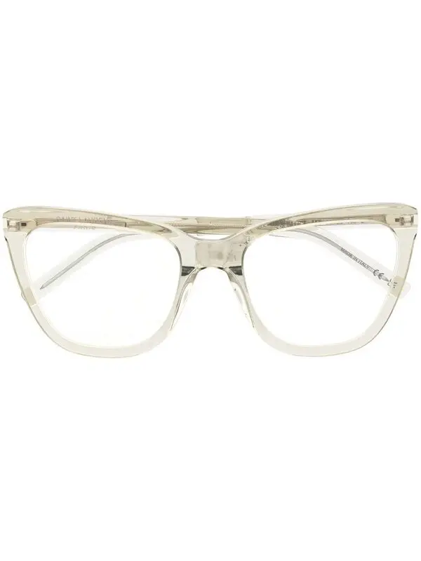 Saint Laurent Clear Lens Glasses - Green