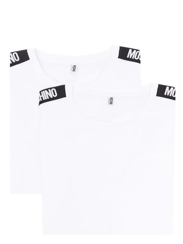 Moschino Two-pack Logo-patch T-shirts